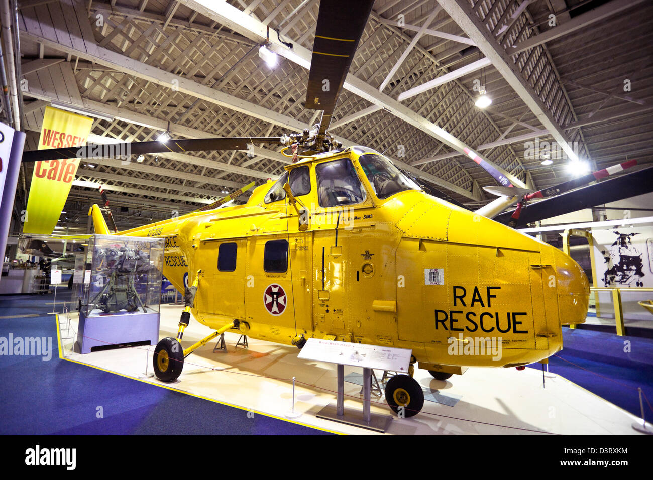 The Westland Whirlwind post-World War II helicopter, on display at the ...