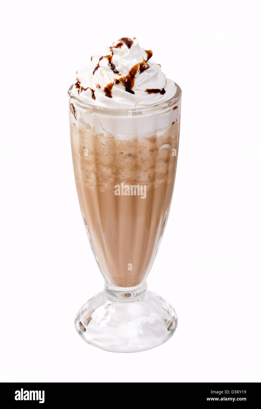 frappe coffee .Isolated on White Background Stock Photo - Alamy