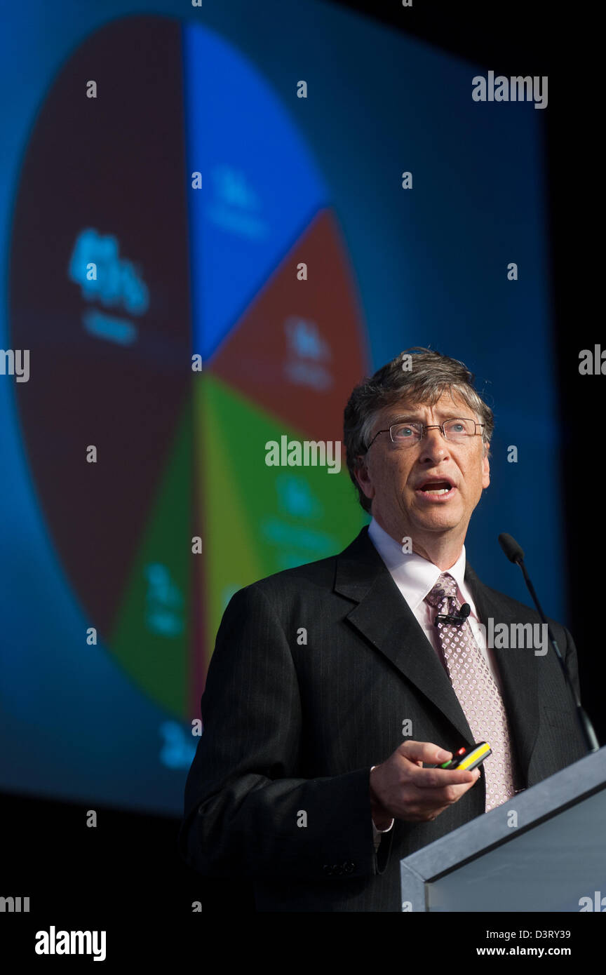 Berlin, Germany, Bill Gates during a lecture Stock Photo - Alamy