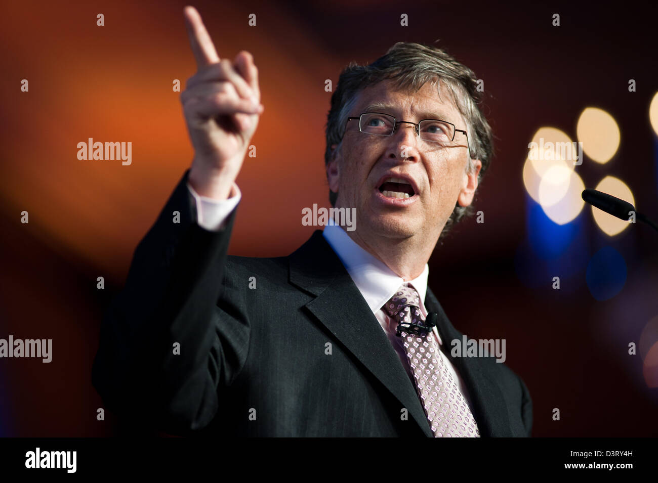 Berlin, Germany, Bill Gates during a lecture Stock Photo - Alamy