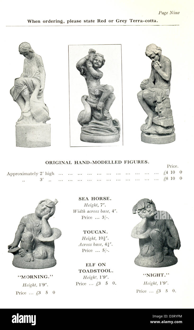 Page from the Potters' Arts Guild catalogue Stock Photo - Alamy