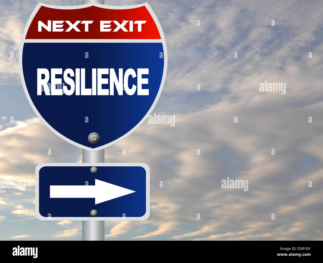 Resilience road sign Stock Photo - Alamy