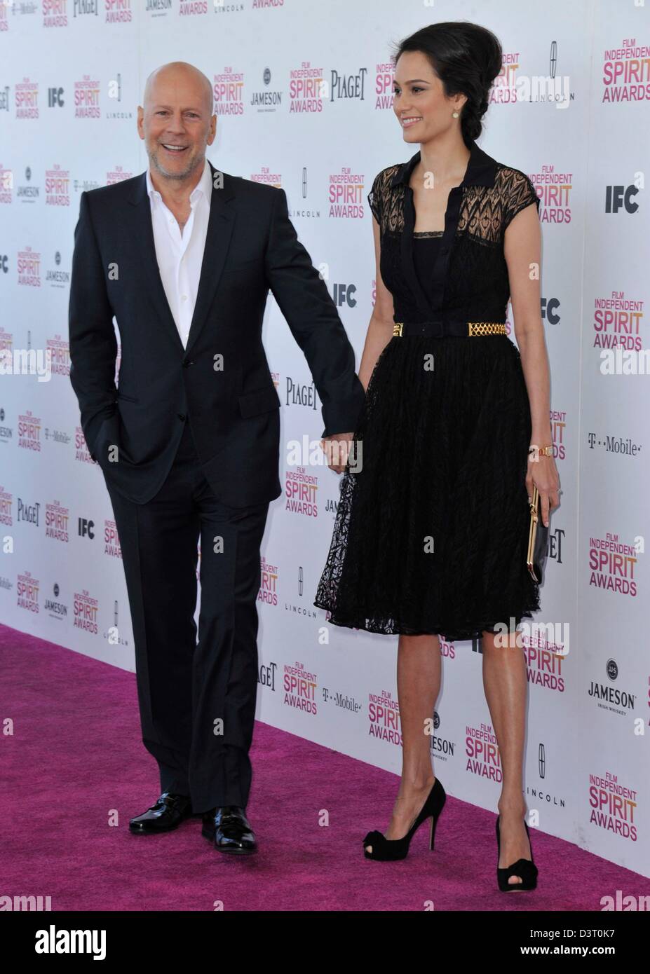 Santa Monica, California, USA 23rd Feb, 2013. Bruce Willis, Emma Heming ...