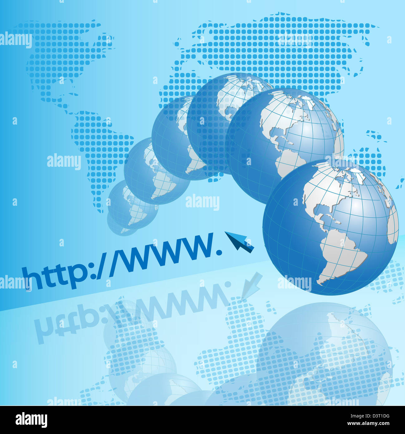 Abstract internet texture with globe and inscription Stock Photo - Alamy