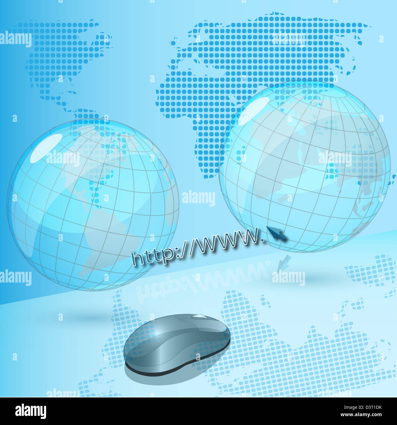 Abstract internet texture with globe and inscription Stock Photo - Alamy