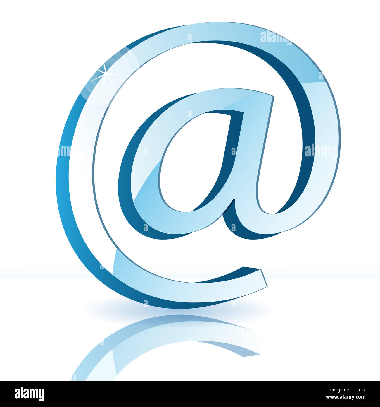 illustration insulated symbol of the e-mail on white background Stock ...