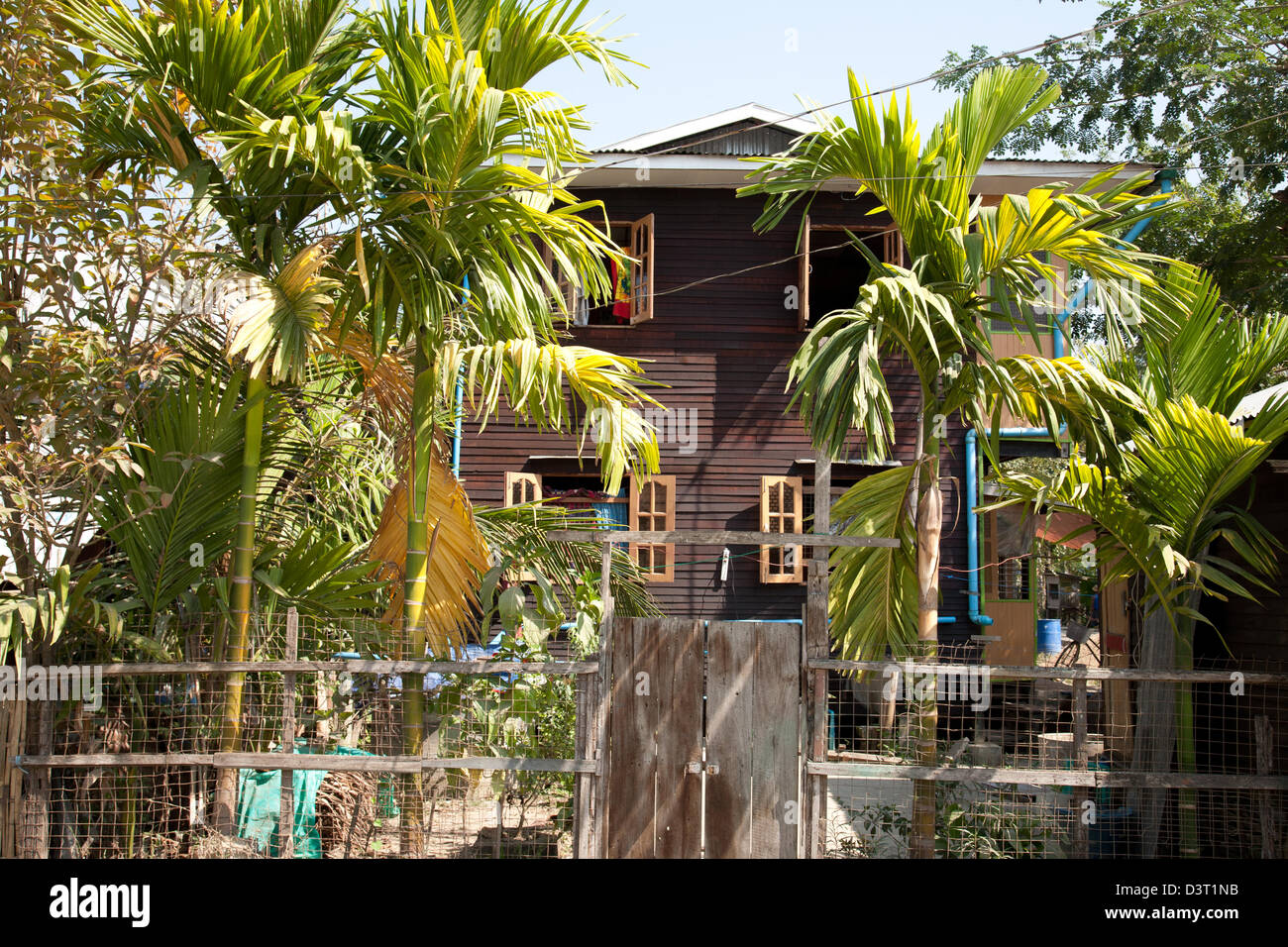 House Dalah near Yangon Burma Stock Photo - Alamy