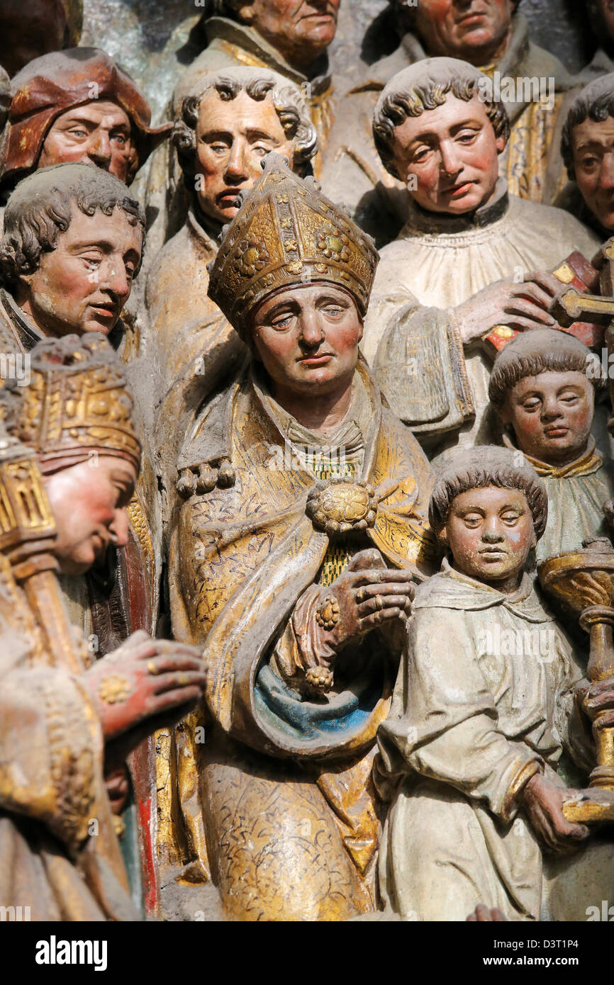 Famous sculpture depicting the life of Saint Firmin, a famous saint who ...