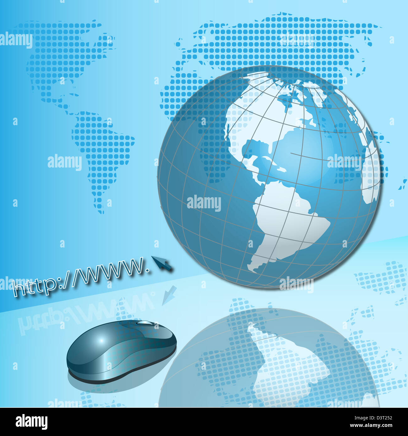 Abstract internet texture with globe and inscription Stock Photo - Alamy