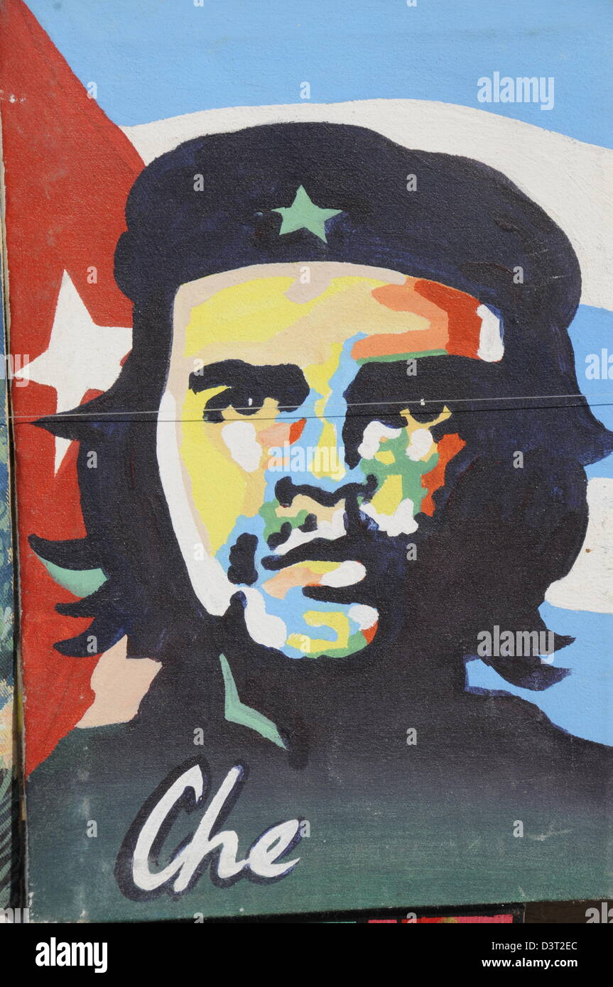 Painting of Che Guevara Stock Photo - Alamy