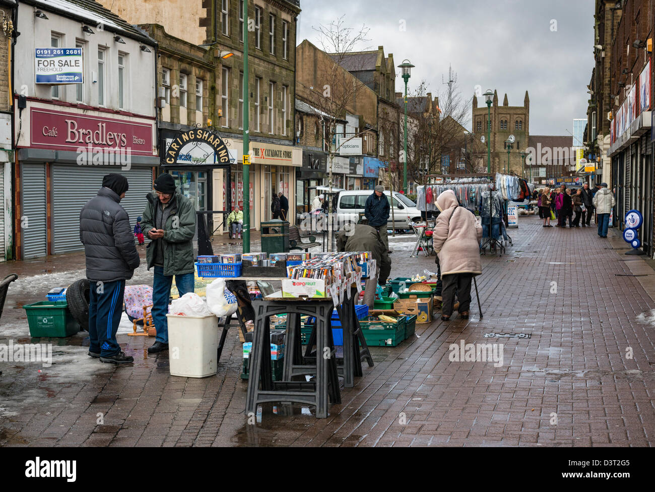 Middle Street, Consett Stock Photo - Alamy