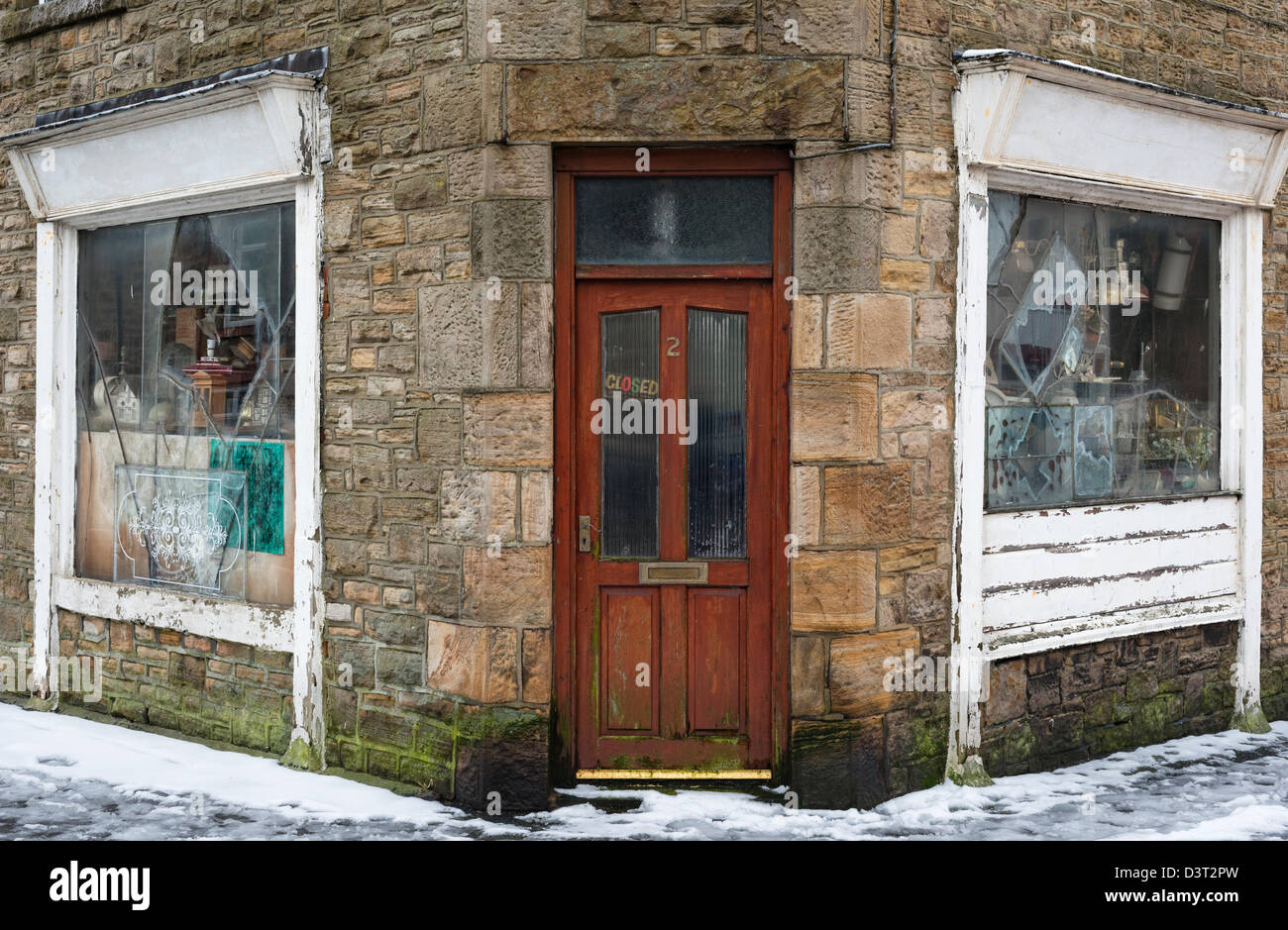 A back street shop Consett Stock Photo - Alamy