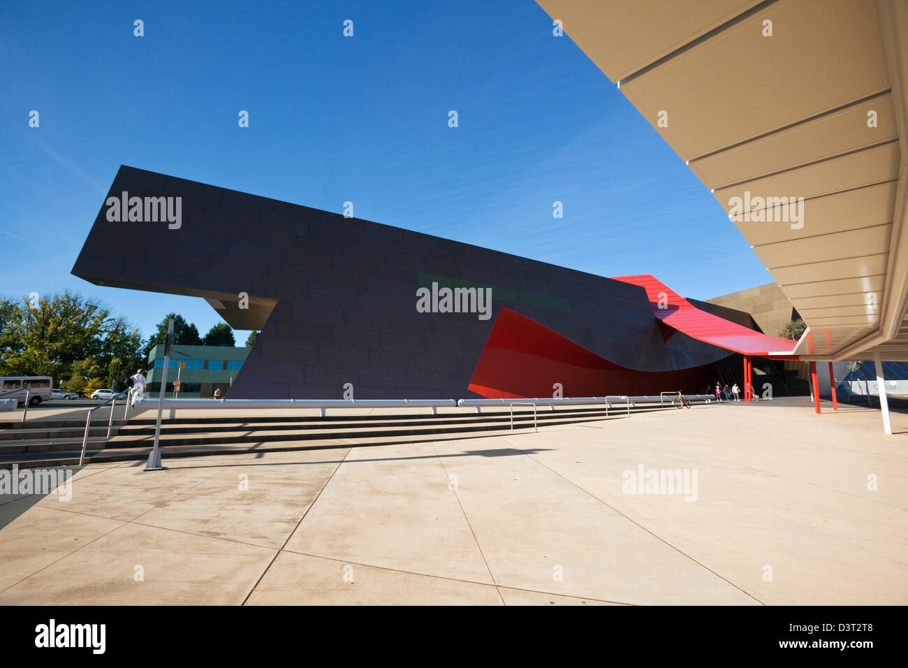Entrance to the National Museum of Australia. Canberra, Australian ...