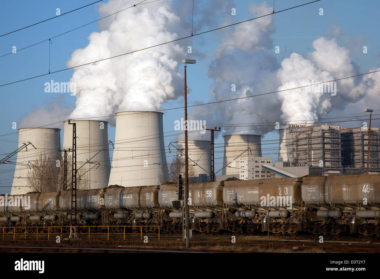 Peitz, Germany, the lignite power plant of Vattenfall Europe AG ...