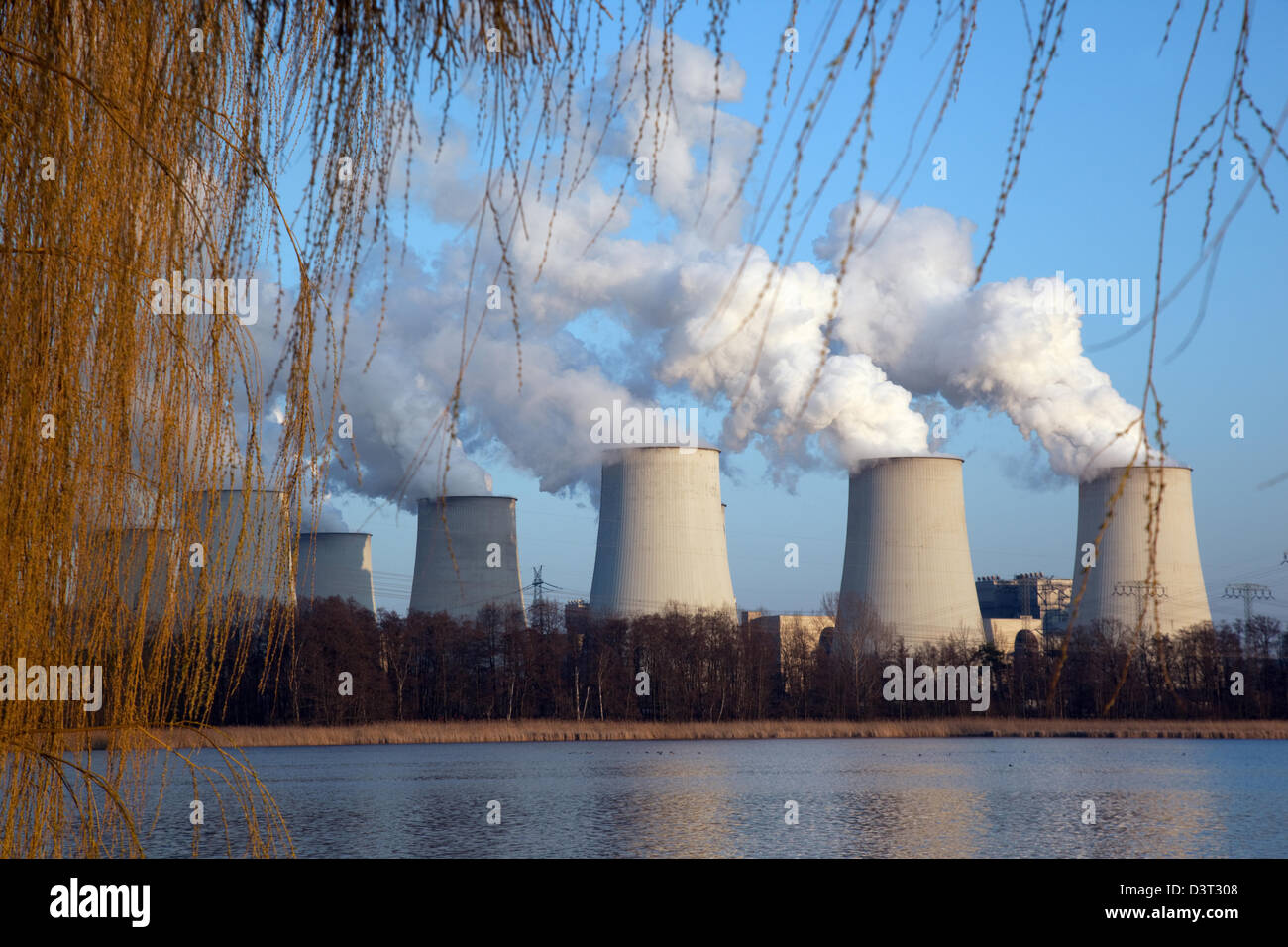 Peitz, Germany, the lignite power plant of Vattenfall Europe AG ...
