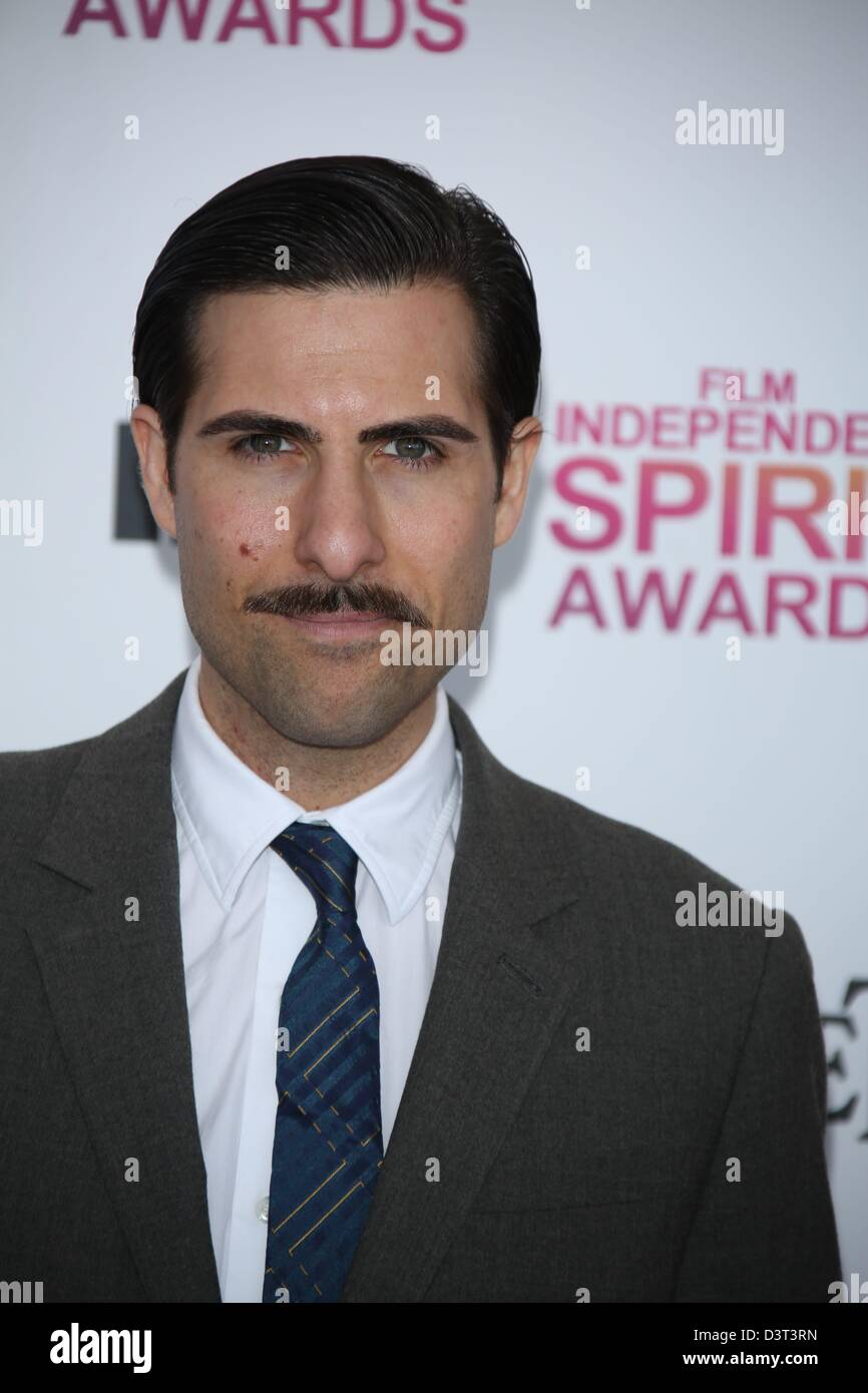 Actor Jason Schwartzman arrives at the 2013 Film Independent Spirit ...