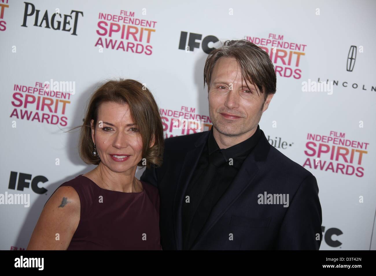 Actor Mads Mikkelsen and his wife Hanne Jacobsen arrive at the 2013 ...