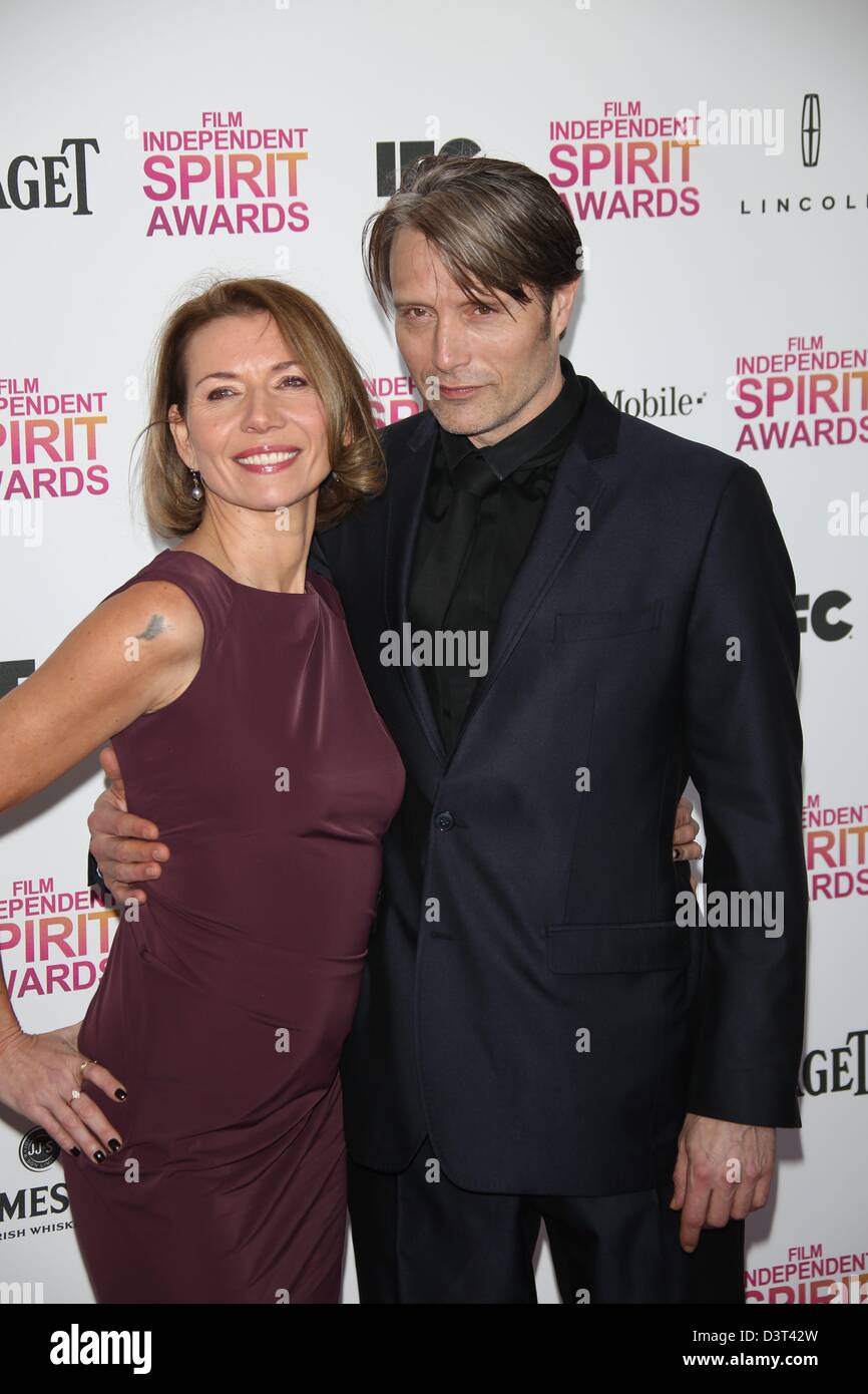 Actor Mads Mikkelsen and his wife Hanne Jacobsen arrive at the 2013 ...