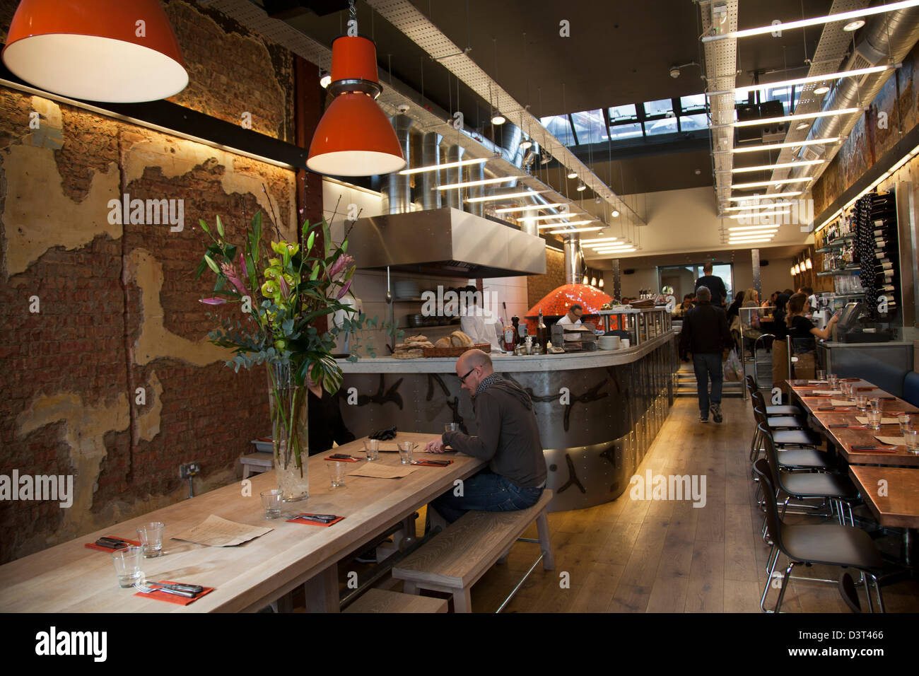 Eco Restaurant in Clapham Common - London - UK Stock Photo - Alamy