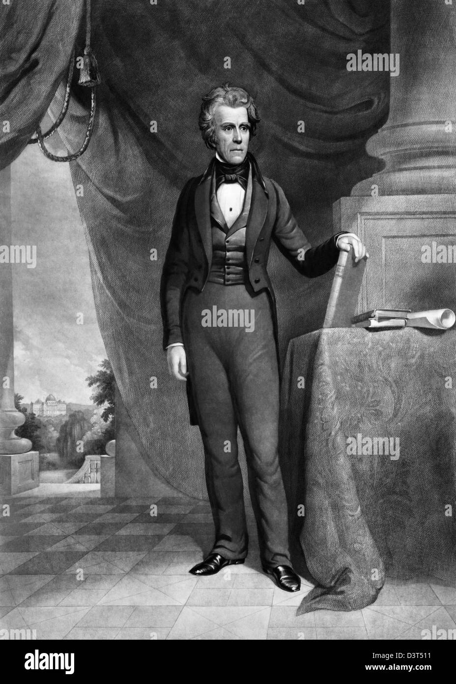 Vintage portrait of Andrew Jackson (1767 - 1845) - the seventh US ...