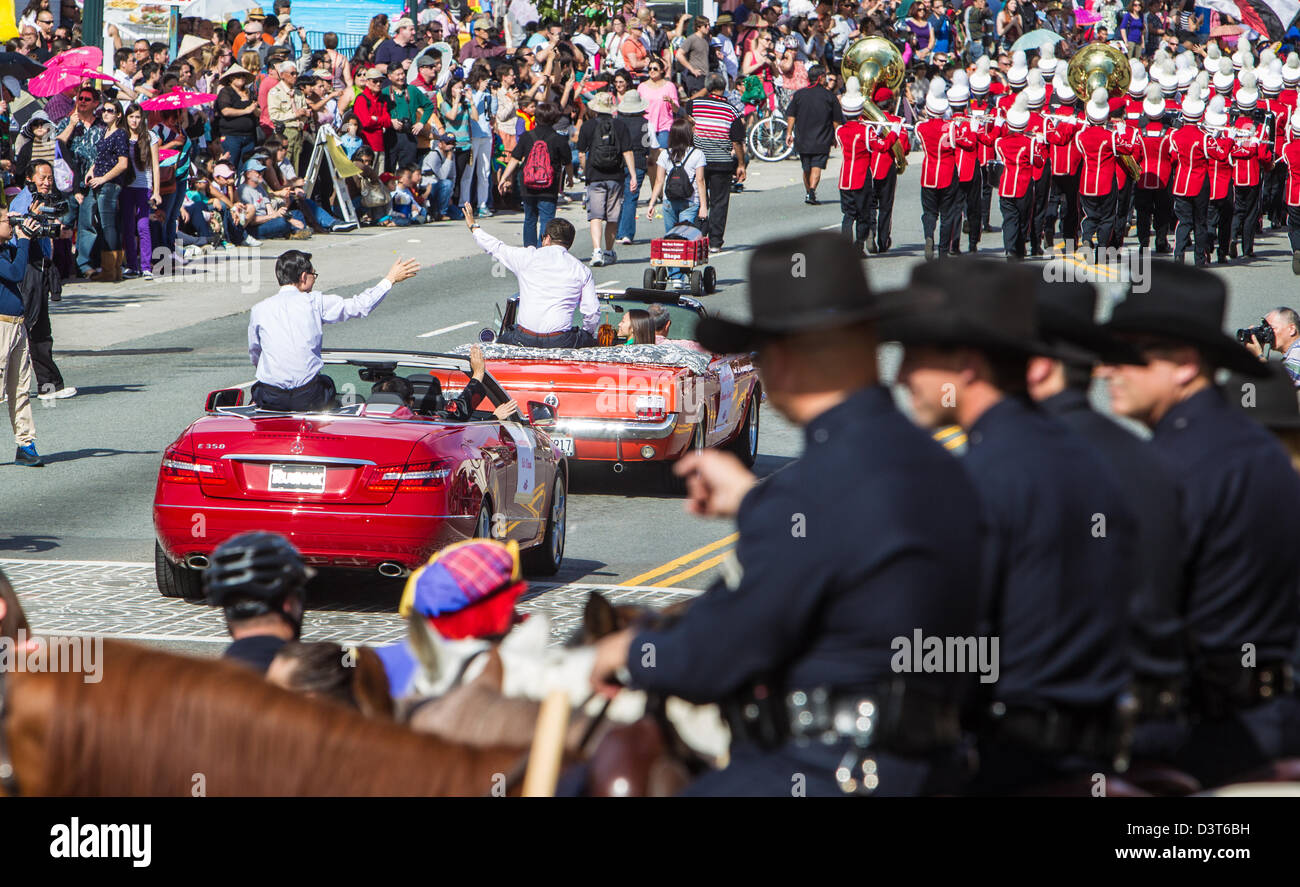 A general view of a traditional American parade Stock Photo - Alamy