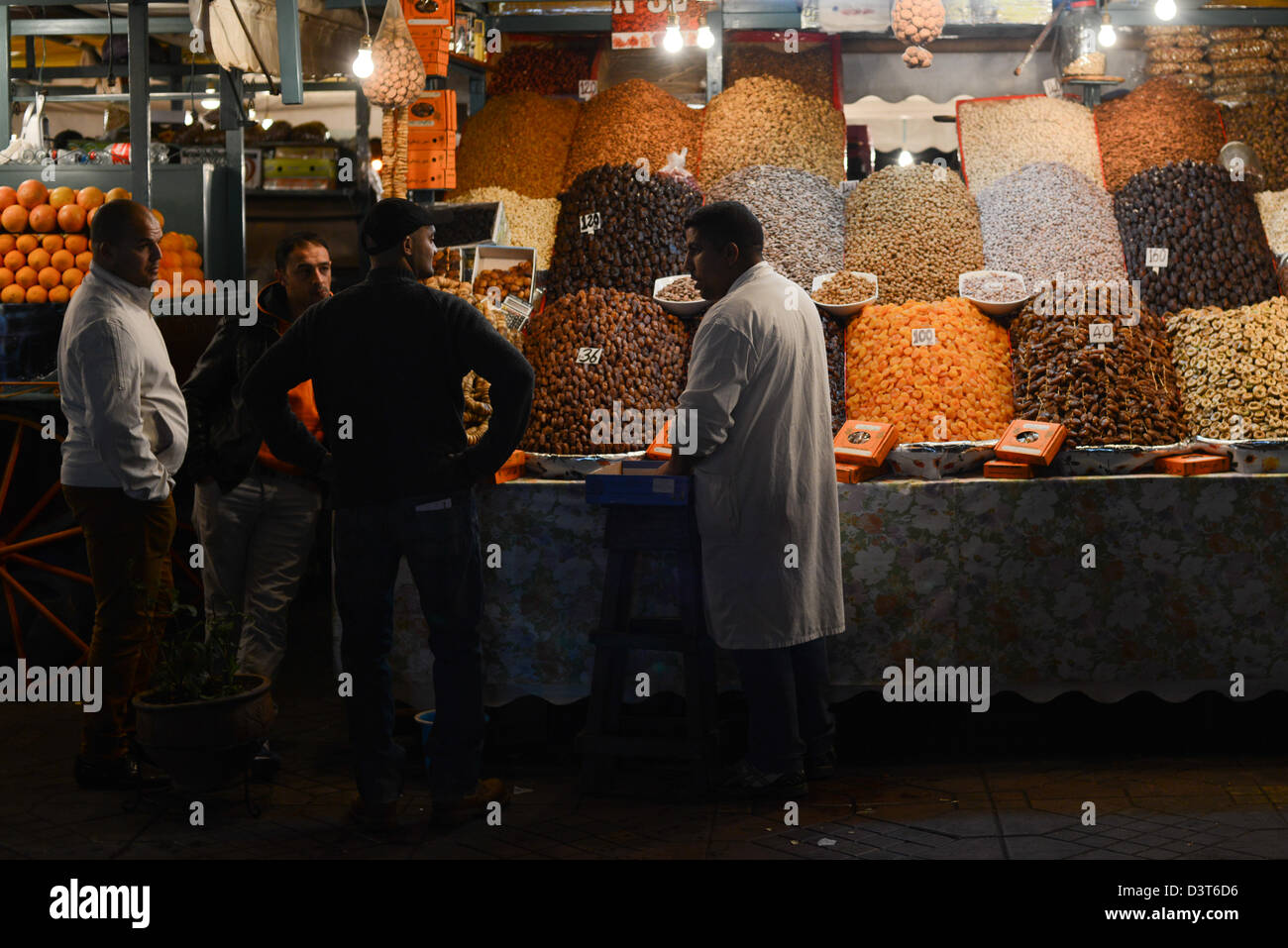 Dried Fig Fruit, Djemaa el Fna Market, Marrakech, Morocco Stock Photo ...