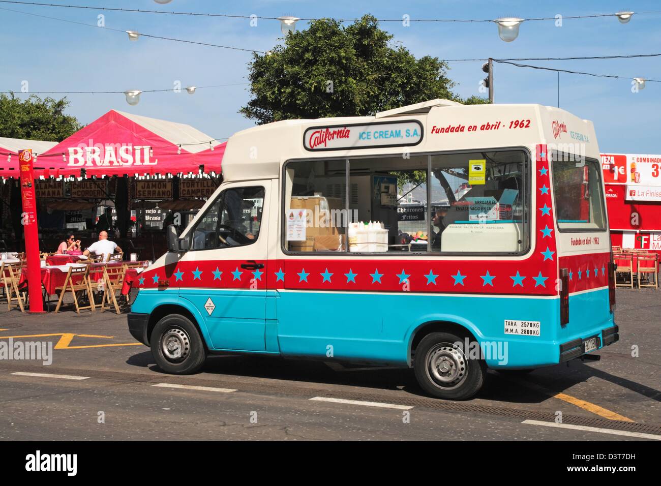 California ice-cream van Stock Photo - Alamy