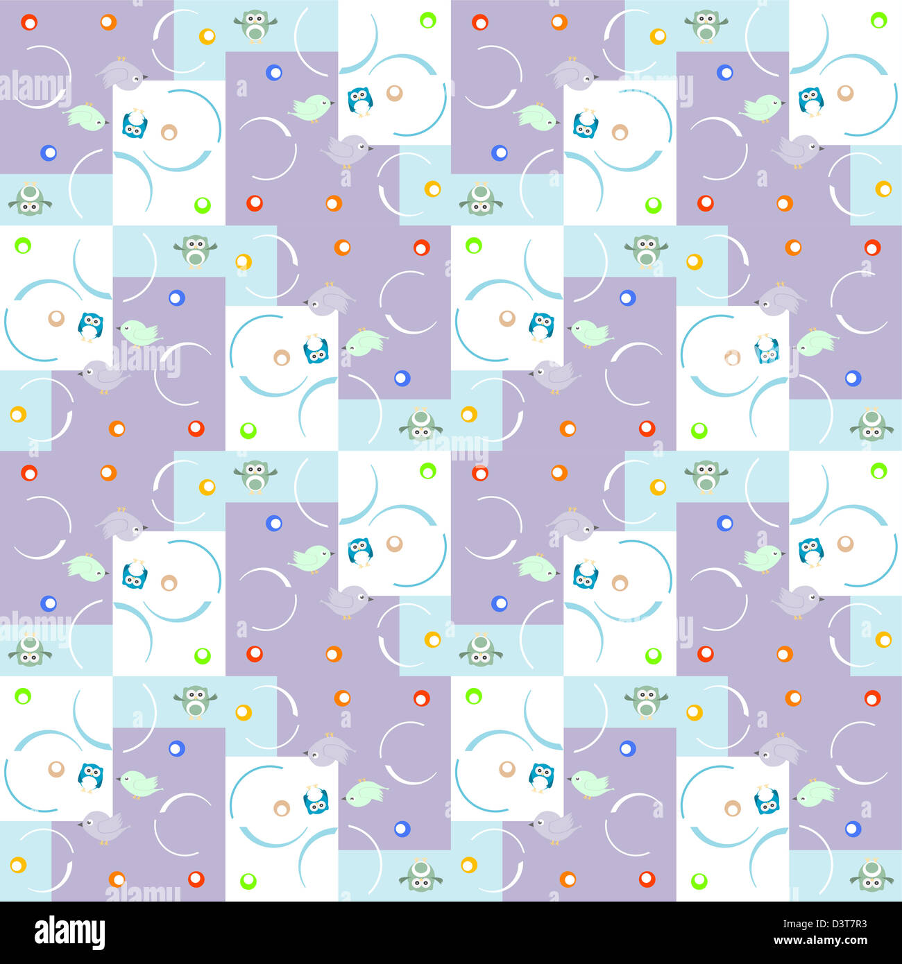 Seamless pattern birds hi-res stock photography and images - Alamy