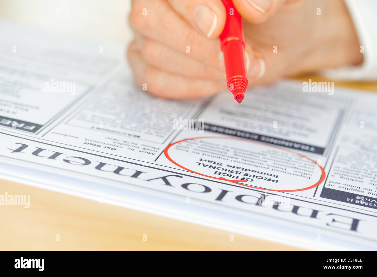Job advertisement newspaper hi-res stock photography and images - Alamy
