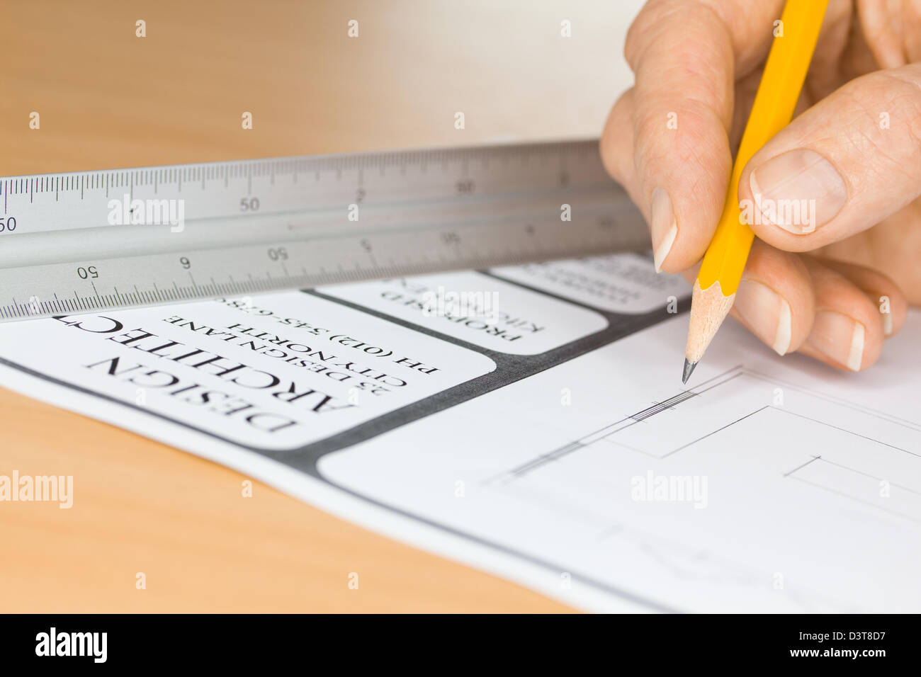 Architect drawing hi-res stock photography and images - Alamy