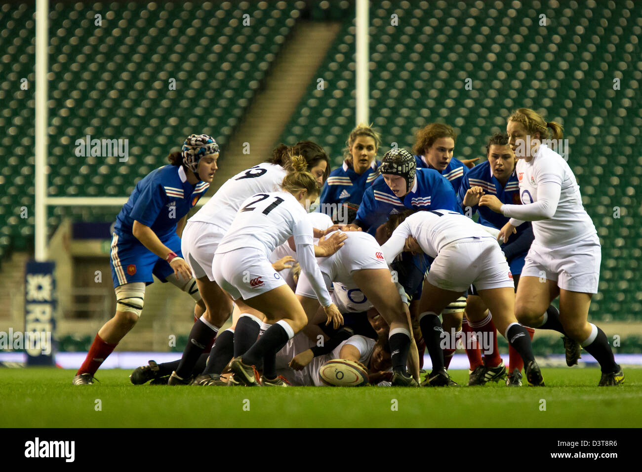 Twickenham, UK. 23rd Feb, 2013. England v France Women's Rugby Six ...