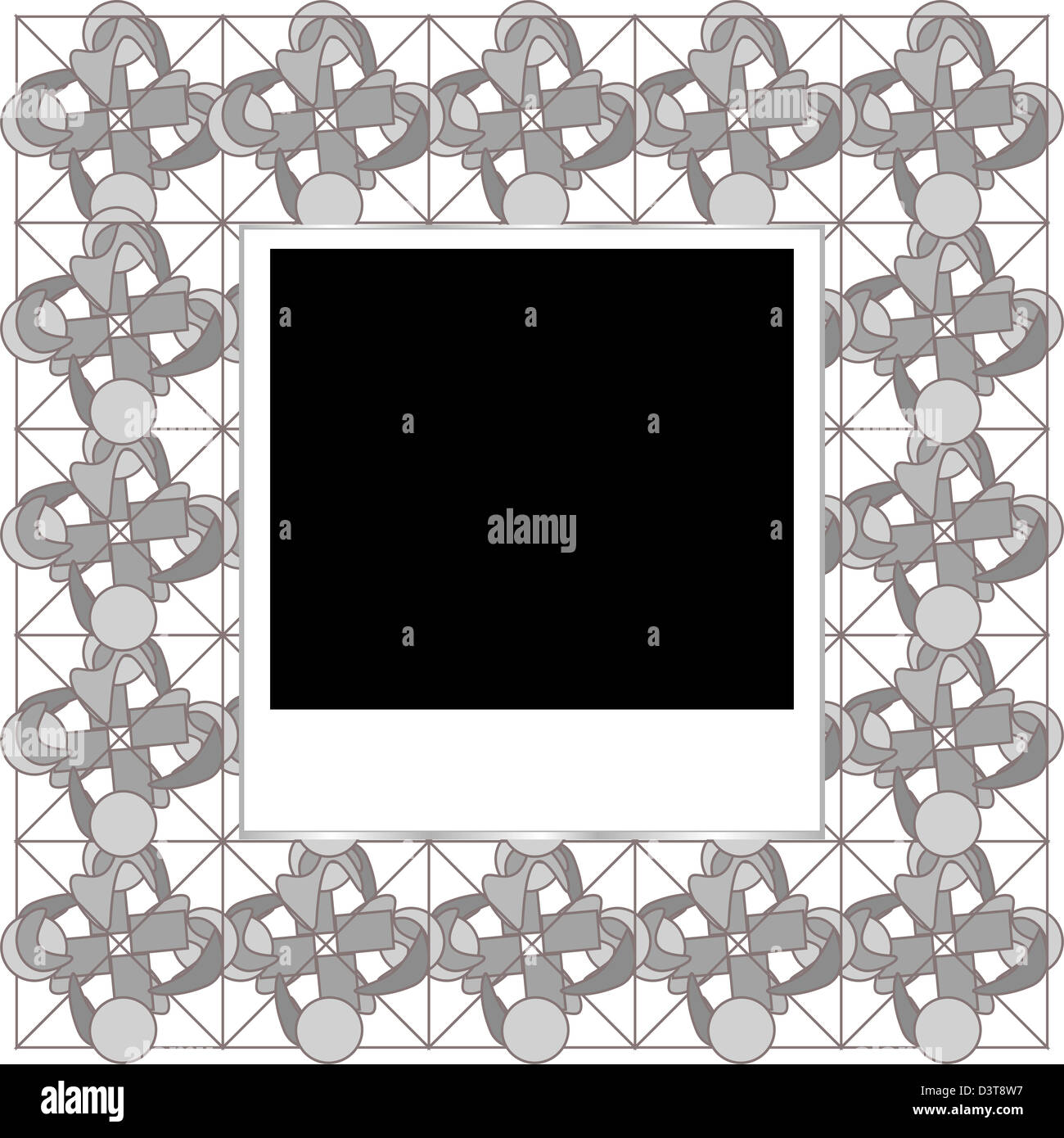 polaroid photo frame with abstract board texture Stock Photo - Alamy