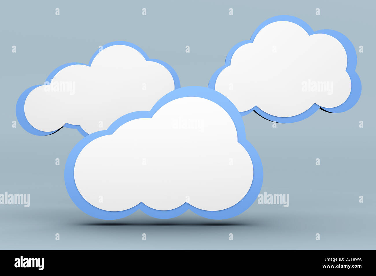 Cloud computing. 3D rendered illustration Stock Photo - Alamy