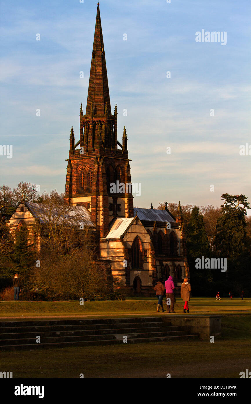The grade 1 listed Gothic Revival Chapel situated in the National Trust ...