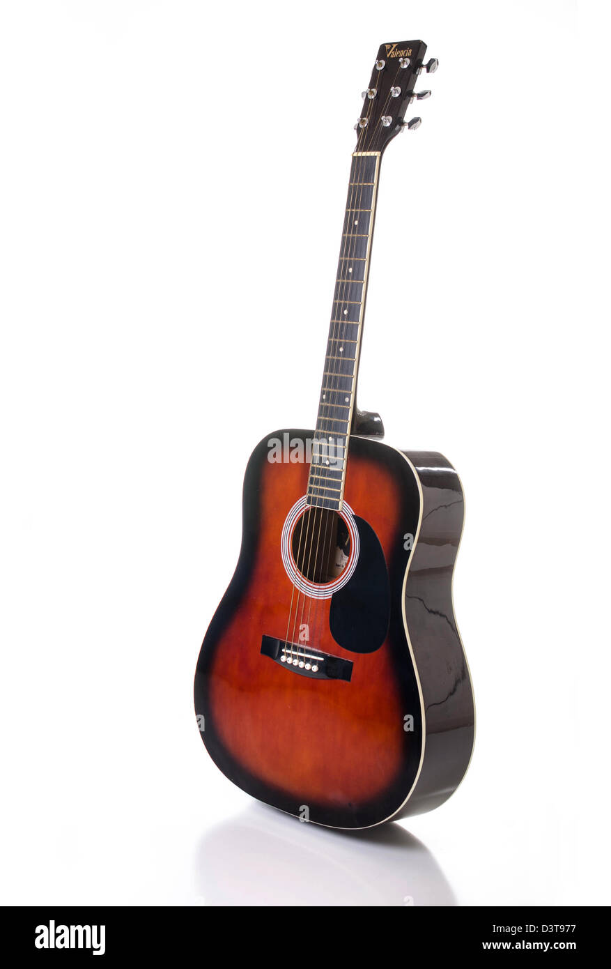 White Acoustic Guitar Yamaha