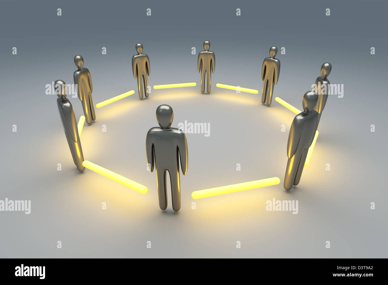 3D rendered Illustration. Power of Teamwork Stock Photo - Alamy