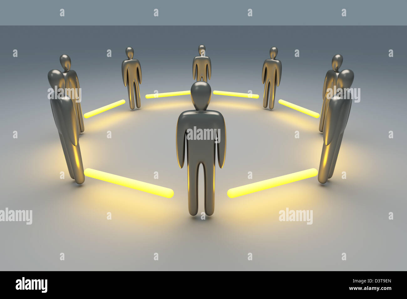 3D rendered Illustration. Power of Teamwork Stock Photo - Alamy