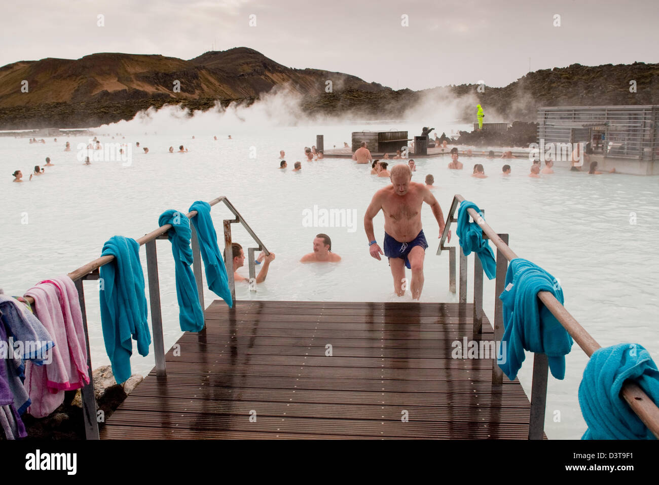 The Blue Lagoon, Iceland, a man-made pool of naturally occurring ...
