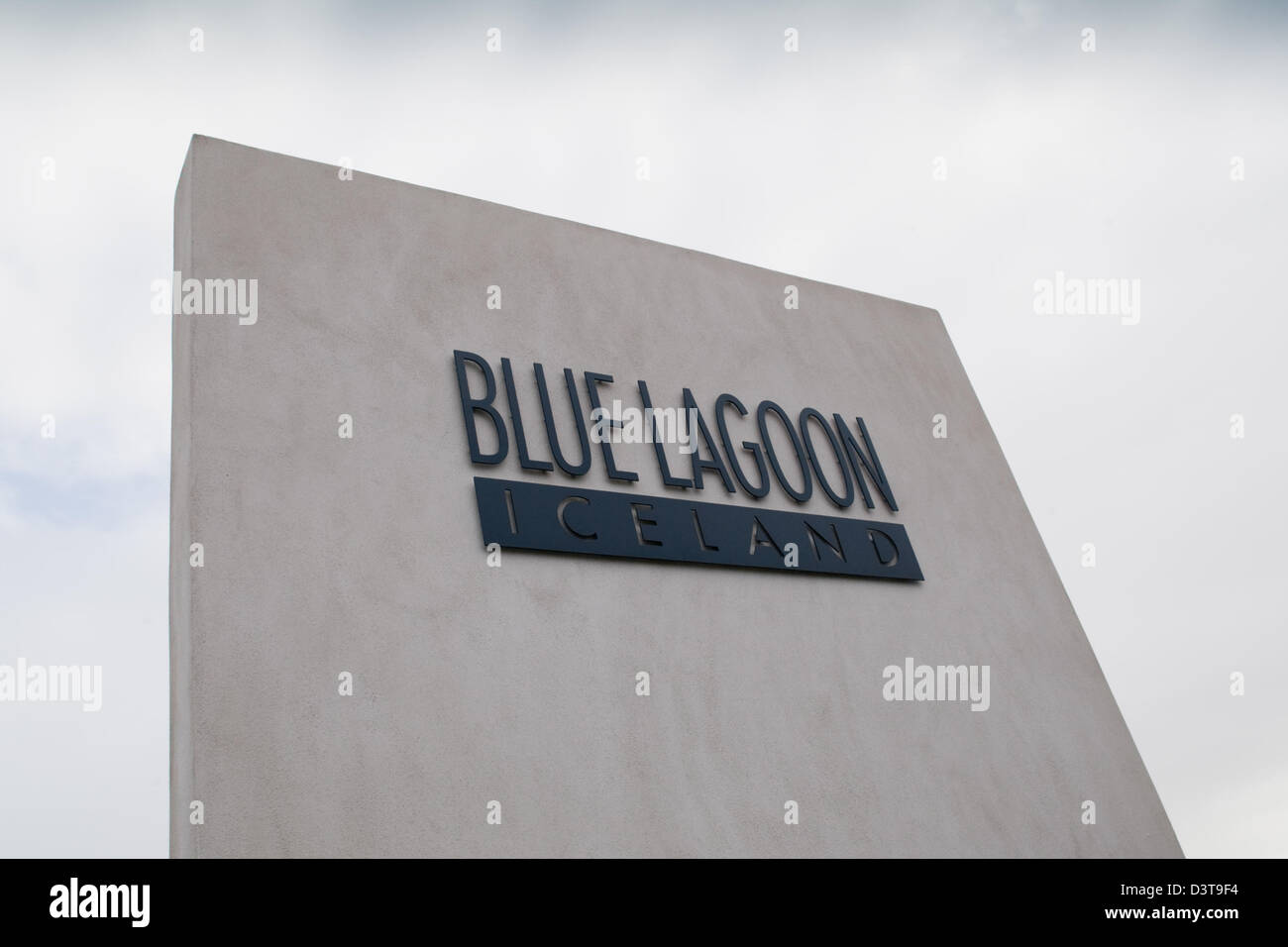 Entry sign to The Blue Lagoon, Iceland Stock Photo - Alamy