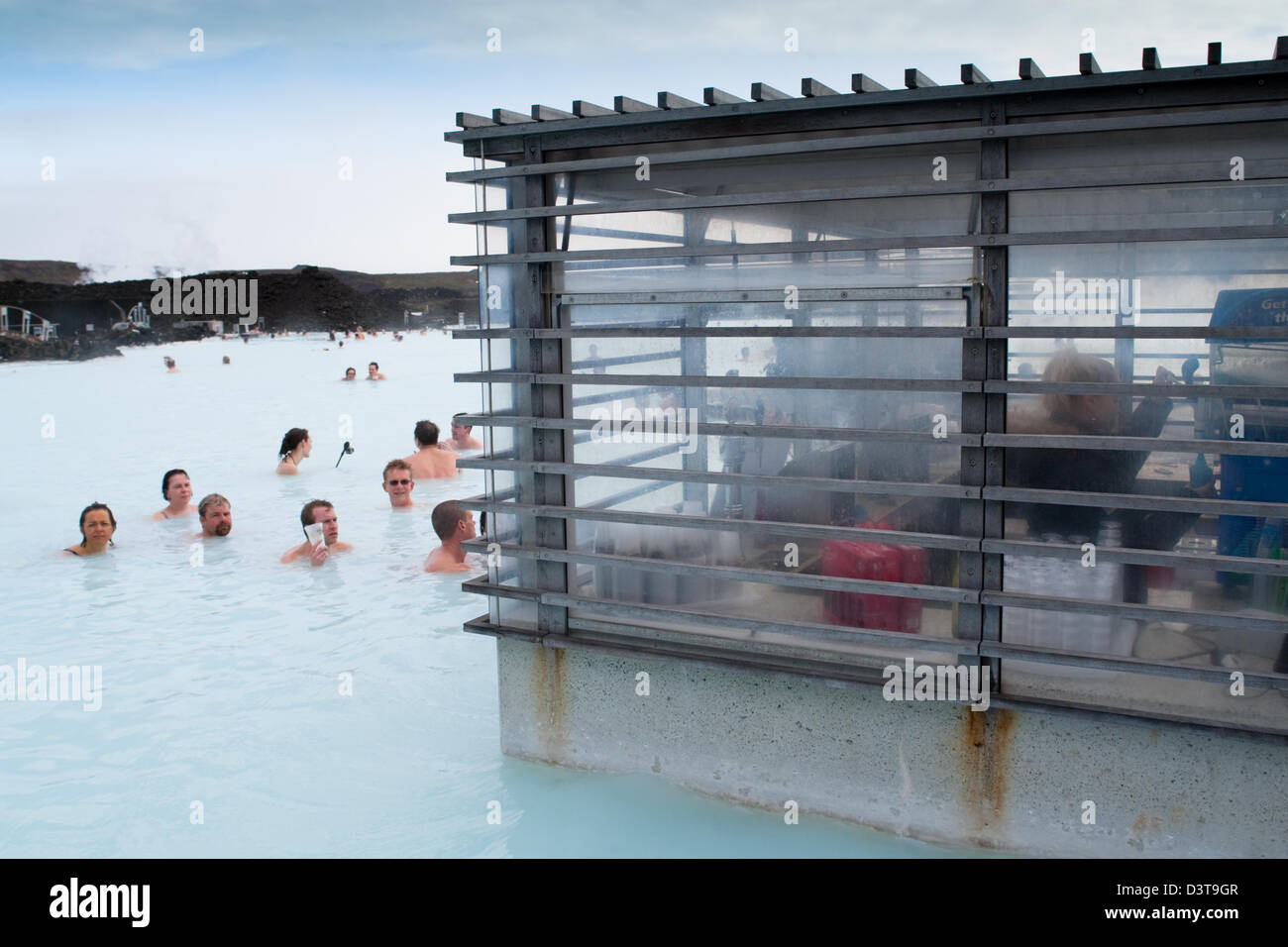 The Blue Lagoon, Iceland, a man-made pool of naturally occurring ...