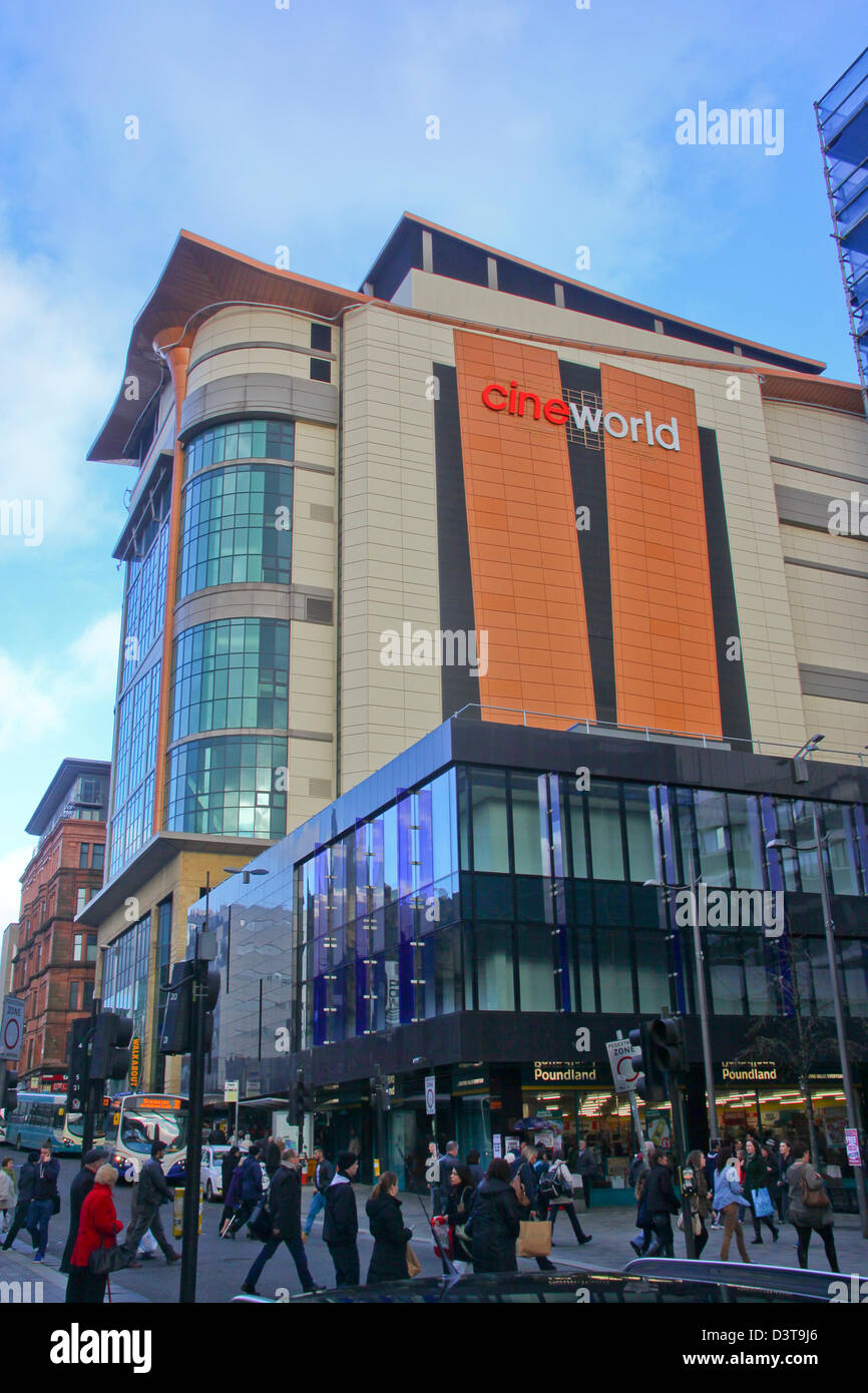 Cineworld multiplex cinema Glasgow. World's tallest cinema and busiest ...