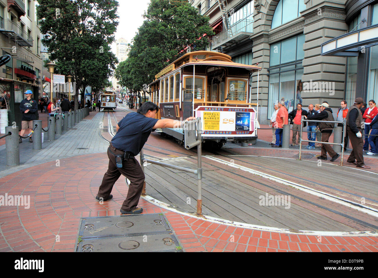 Driver san francisco cable car hi-res stock photography and images - Alamy