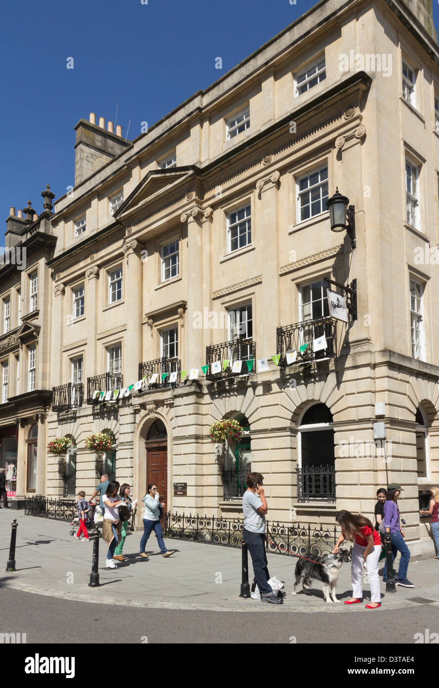 The Lloyds TSB bank on Milsom street Bath. The building dates from the ...
