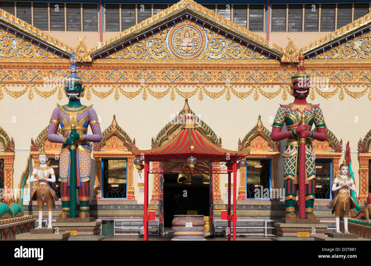 Malaysia, Penang, Georgetown, Wat Chayamangkalaram, Thai Buddhist ...