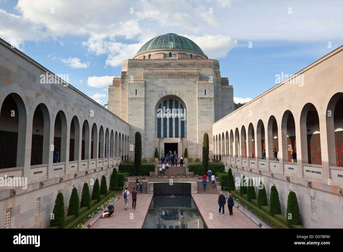 The Commemorative Courtyard at the Australian War Memorial. Canberra, Australian Capital ...