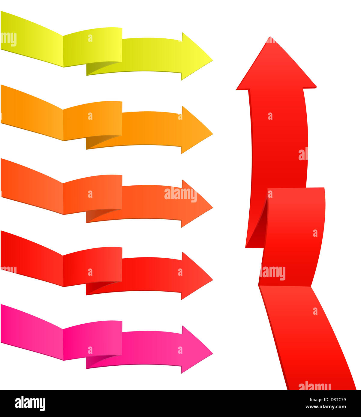 Set of colorful arrow stickers, illustration Stock Photo - Alamy