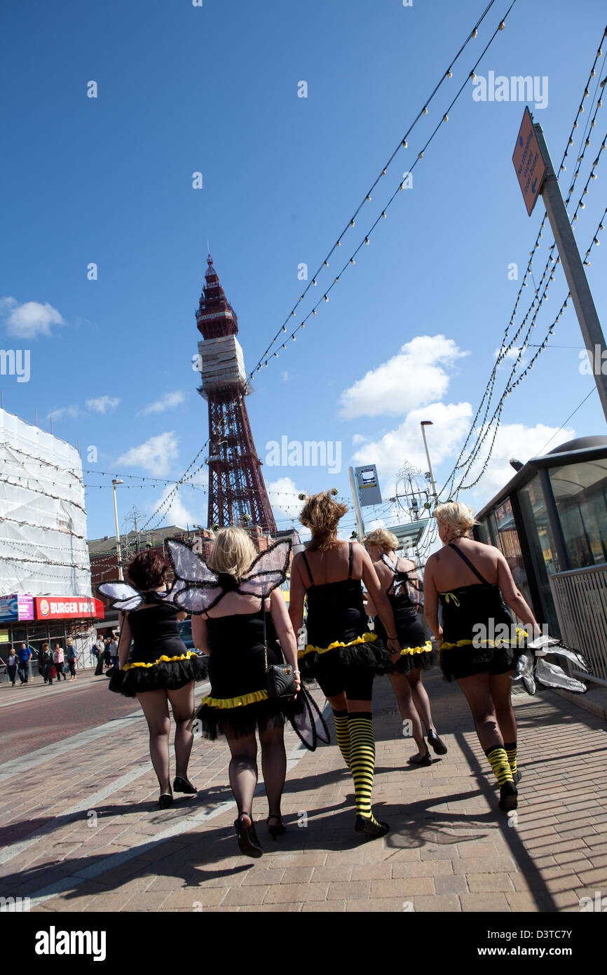 Hen parties in blackpool lancashire hi-res stock photography and images ...