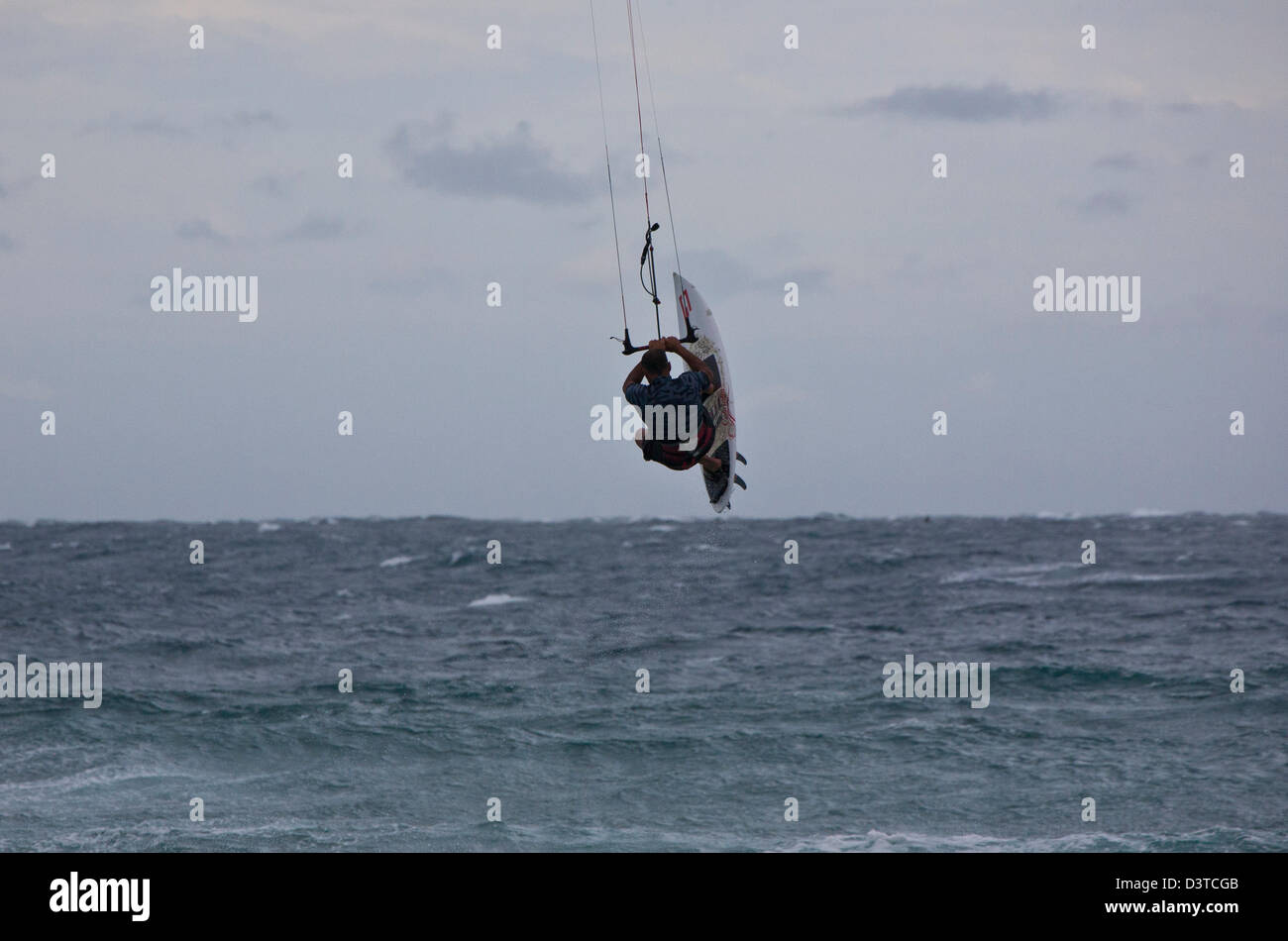 Kite surfer getting airborne Stock Photo - Alamy