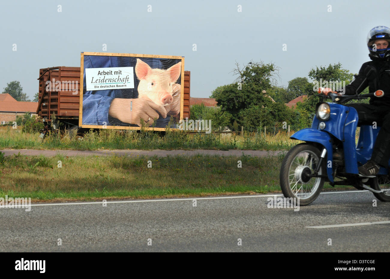 Loewenberg, Germany, publicity poster for the German Farmers Stock ...
