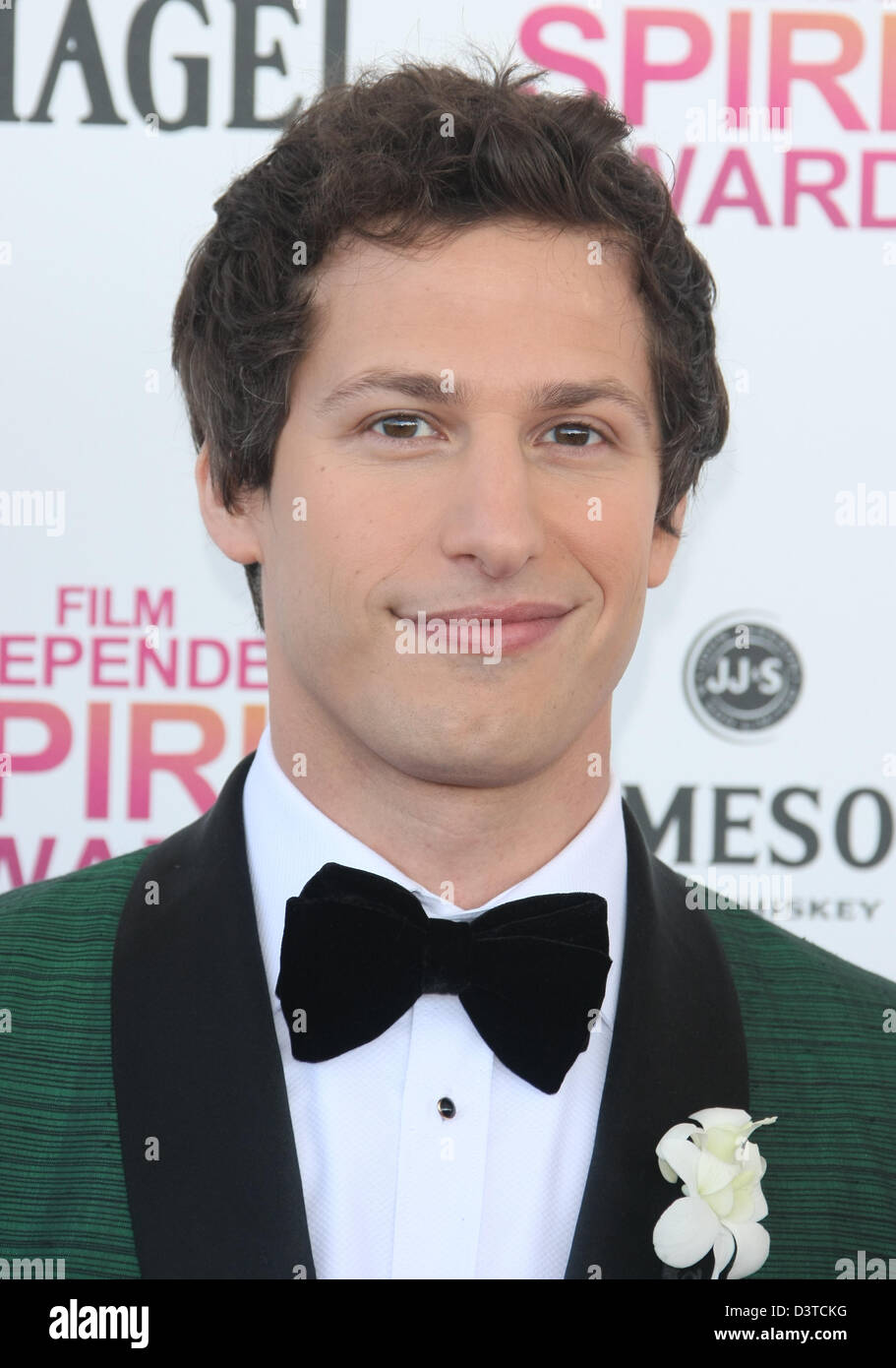 ANDY SAMBERG 2013 FILM INDEPENDENT SPIRIT AWARDS BEACH SANTA MONICA ...